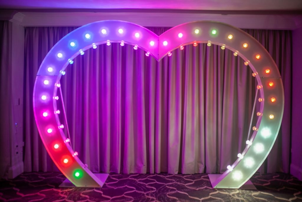 Light Up Heart Arch - Pink Caviar Events | Event Management Sydney ...