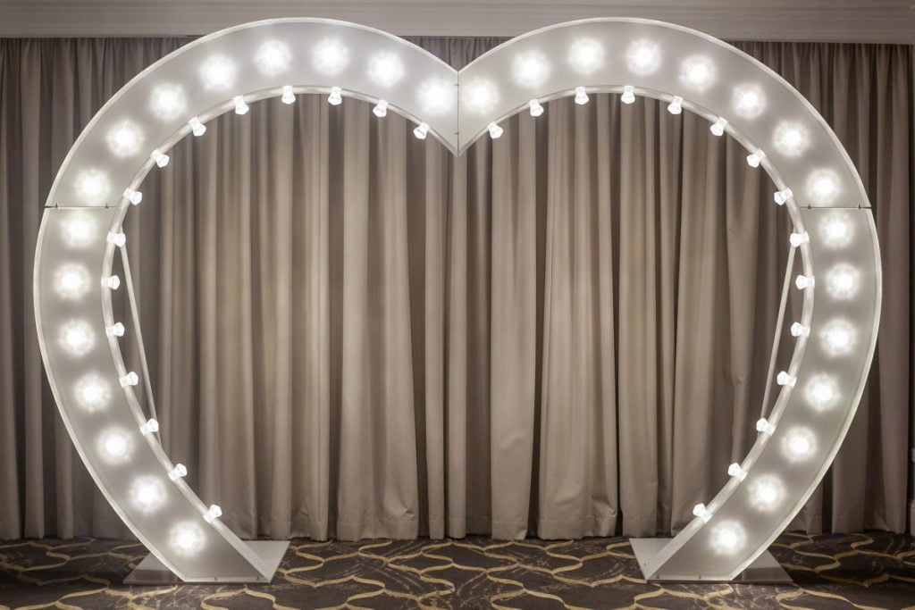 Light Up Heart Arch - Pink Caviar Events | Event Management Sydney ...