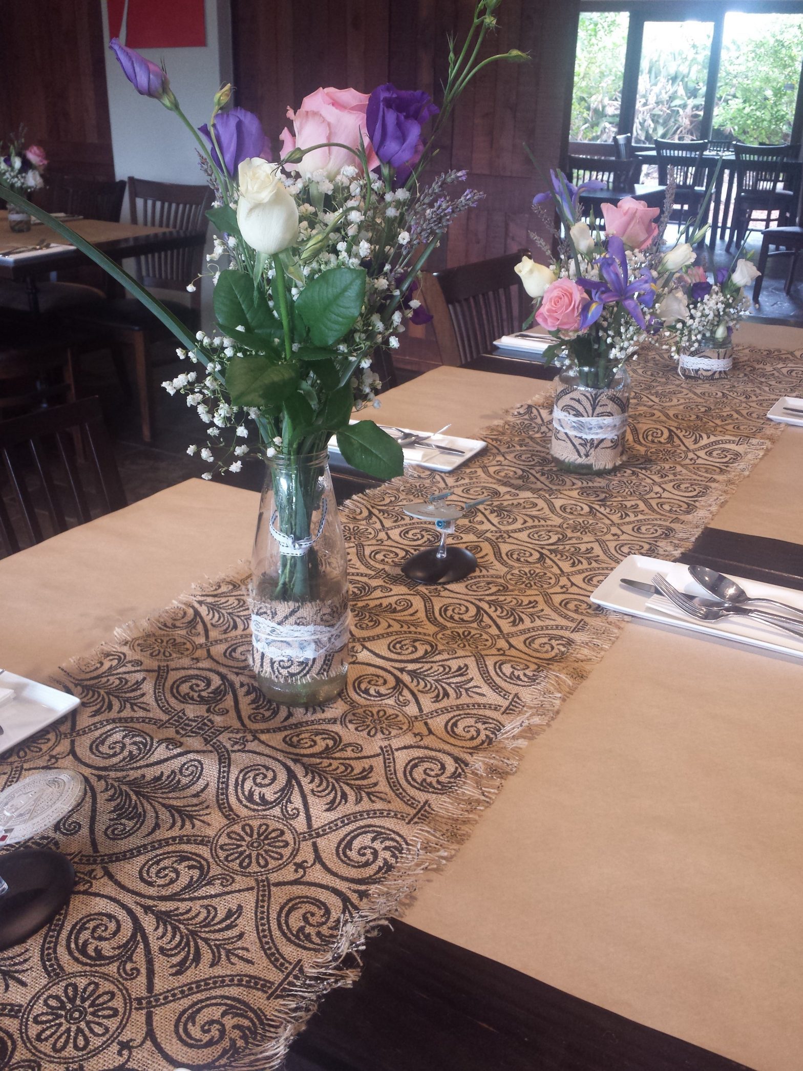 Burlap Hessian Table Runner - Pink Caviar Events | Event Management Sydney