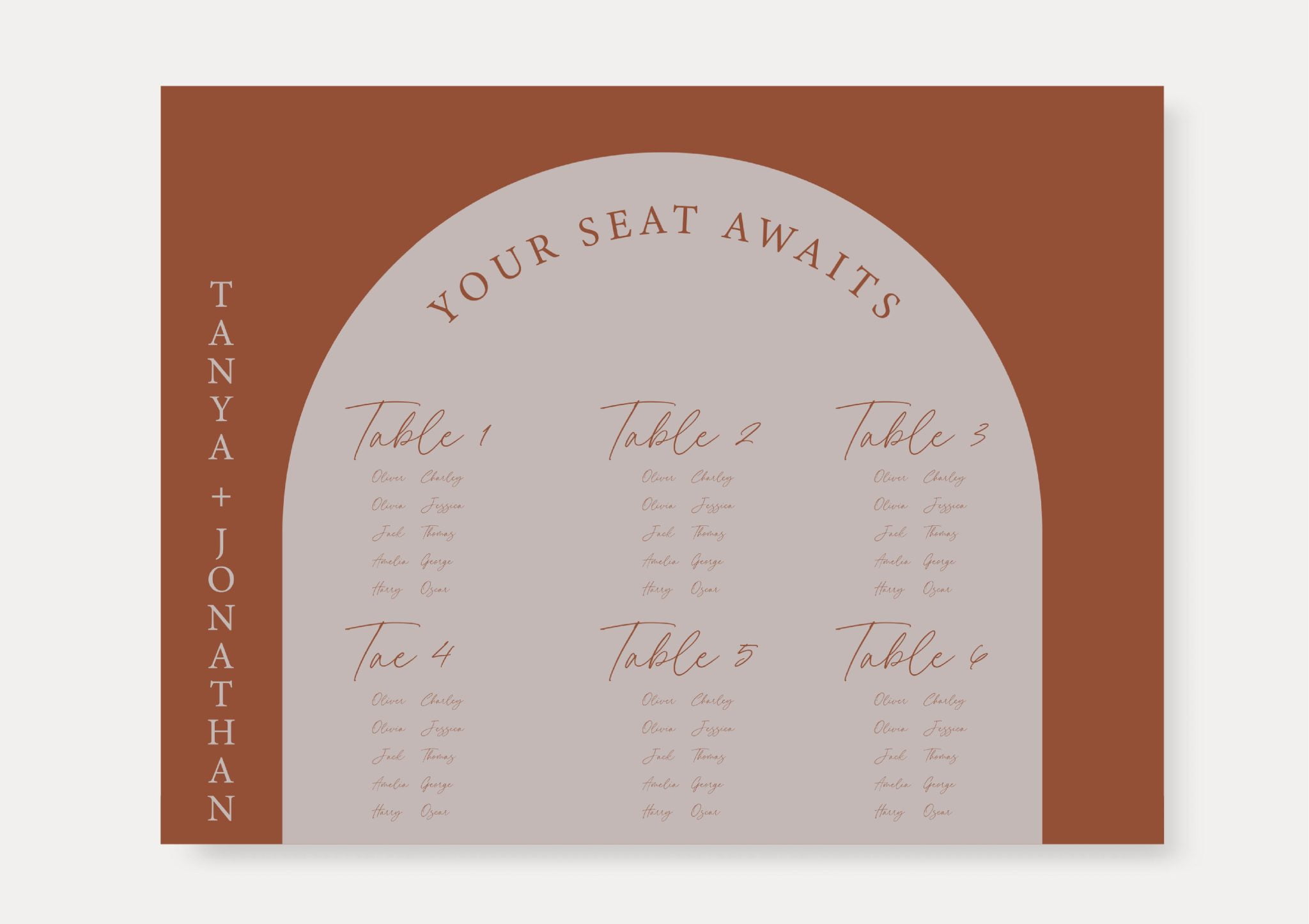 Seating Chart - Pink Caviar Events | Event Management Sydney | Event ...